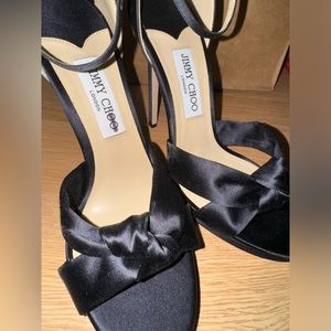 Jimmy Choo | Shoes | Jimmy Choo 2 Satin Platform Heels | Poshmark